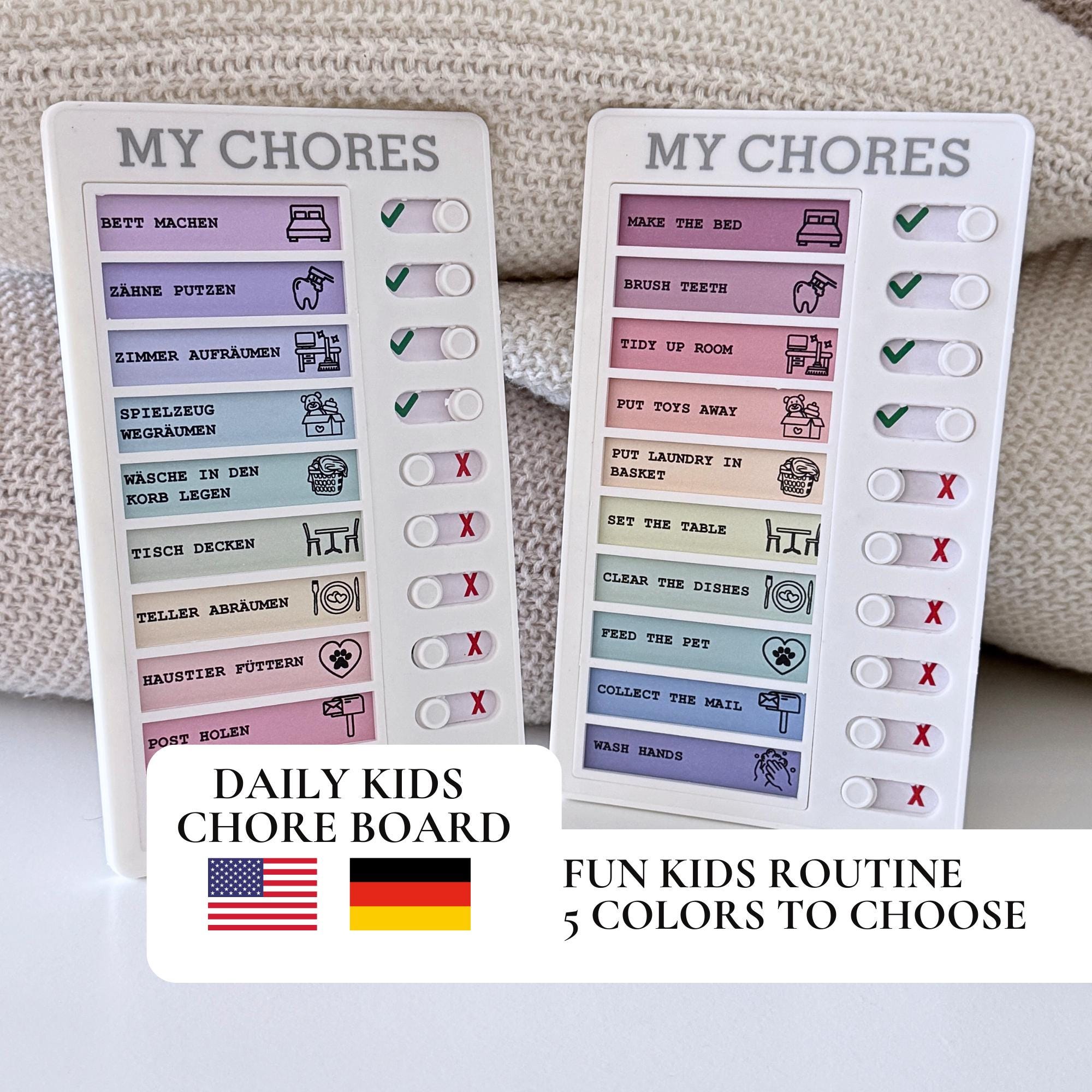 Unbelievably Adorable: Interactive Kids' Routine Board with Sliders ...